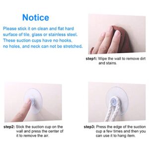 LuluEasy 20mm 10 Pieces Mini Suction Cups Clear Without Hooks Without Holes, PVC Plastic Sucker Pads for Festival Decoration Wall Glass Home Car