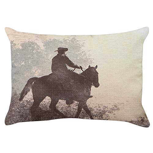 Rod's Diamond Arrow Southwest Cowboy Silhouette Pillow