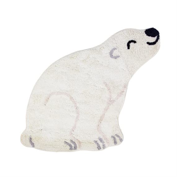 Sass & Belle Nanook Polar Bear Rug Designed for Kids Room, Living Room and Bedroom