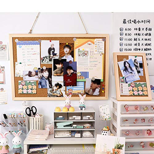 Wall decoration Cork Board Photo Wall Felt Wall Sticker Creative Message Note Board Hanging Wall Board self-Adhesive Sticky Note, Used for Office Home Children Bedroom