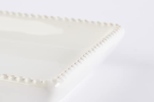 Mud Pie Secret Family Recipe White Ceramic Tray with Dip Cup, 4 1/2" x 15" | Spreader 5 1/2"