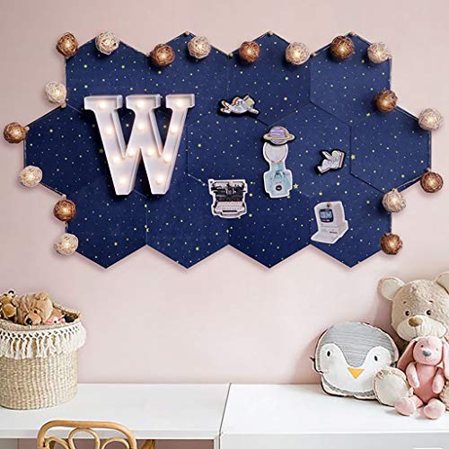 DIY Starry Felt Cork Board Message Board Photo Wall Background Wall Refrigerator Sticker, Used for Note Pictures, Photos, Home Office Classroom Decoration