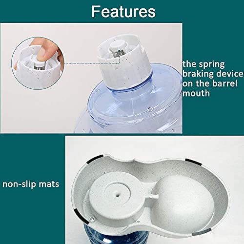 YNC Cat Dog Water Dispenser,1 Gallon Gravity Automatic Pet Waterer, Practical Dog Water Bowl Dispenser for Cat, Small Dog and Other Small Pets