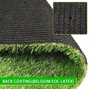 AYOHA 3 FT x 8 FT Artificial Grass, Realistic Fake Grass Deluxe Synthetic Turf Thick Lawn Pet Turf, Indoor/Outdoor Landscape, Easy to Clean with Drain Holes, Non-Toxic, High Density, 35mm