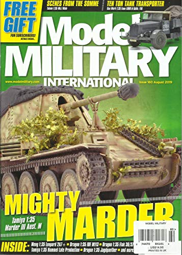 MODEL MILITARY INTERNATIONAL MAGAZINE, MIGHTY MARDER AUGUST, 2019 ISSUE # 160