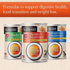 Nutri-Vet Digestive Supplement | Fresh Pumpkin + SuperBlend Formula | Soothes Upset Stomach | For Dogs and Cats 4pack