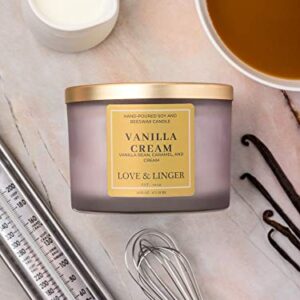 Vanilla Bean Candle | Vanilla Scented Candle | Luxury Soy & Beeswax Candles for Home | 16 oz. Large Jar Candle | Holiday Candles | Warm Vanilla Candle