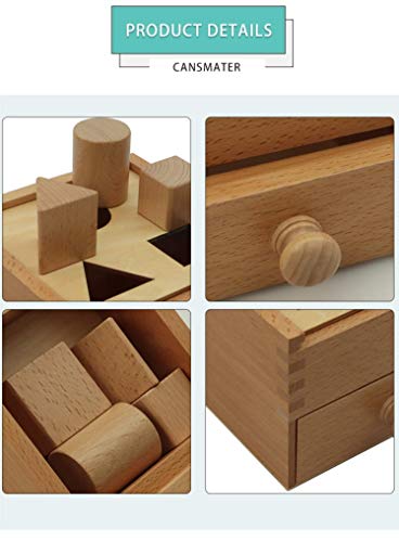 Springbird Montessori Multiple Shapes Permanence Object Box with Drawer