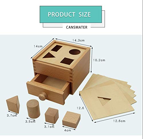 Springbird Montessori Multiple Shapes Permanence Object Box with Drawer