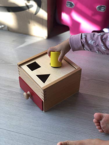 Springbird Montessori Multiple Shapes Permanence Object Box with Drawer