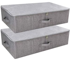 iwill create pro underbed storage bins, dark gray, pack of 2