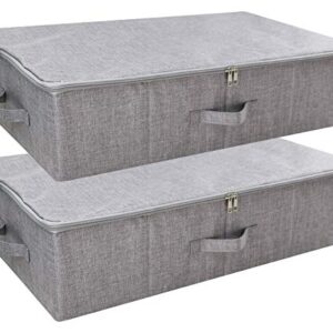 iwill CREATE PRO Underbed Storage Bins, Dark Gray, Pack of 2