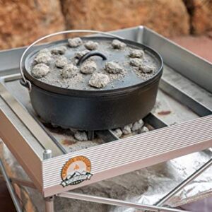 FIRESIDE OUTDOOR Frontier Grates | Dutch Oven Accessory for Pop-Up Fire Pit | Cook with Dutch Ovens | Extends The Life of Your Fire Mesh | 5lbs. Total Weight | Fits in Original Carrying Case