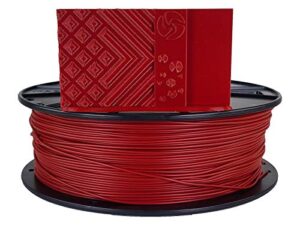 3d-fuel 3d filament high temp tough pro pla+ iron red, 1.75mm, 1 kg +/- 0.02mm tolerance, made in usa, easy to print and works with most 3d printer brands dark red