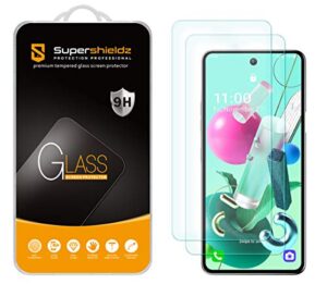 (2 pack) supershieldz designed for lg k92 5g tempered glass screen protector, anti scratch, bubble free