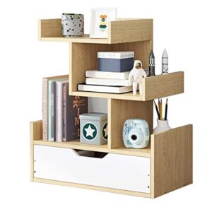 drawer bookshelf magazine rack divide partition stratification storage rack desktop office desk home dormitory 40x17x51cm mumujin (color : a)