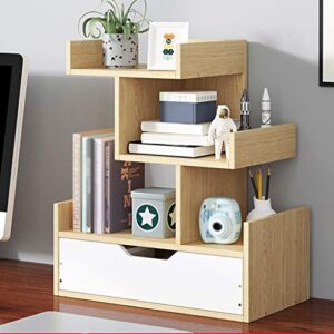 Drawer Bookshelf Magazine Rack Divide Partition Stratification Storage Rack Desktop Office Desk Home Dormitory 40X17X51CM MUMUJIN (Color : A)