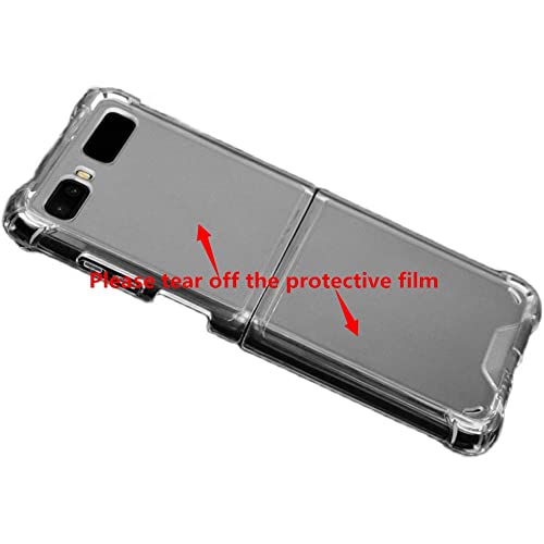 Clear Case for Galaxy Z Flip,Z Flip 5G Case,Ultra Thin Crystal Soft TPU Rubber Scratch Resistant Anti-Slip Phone Case for Samsung Galaxy Z Flip/Z Flip 5G (Clear)