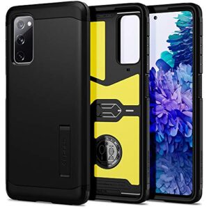 spigen tough armor [extreme protection tech] designed for samsung galaxy s20 fe 5g case (2020) - black