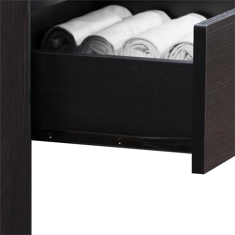 CorLiving Newport 5 Drawer Tall Dresser in Black