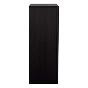 CorLiving Newport 5 Drawer Tall Dresser in Black