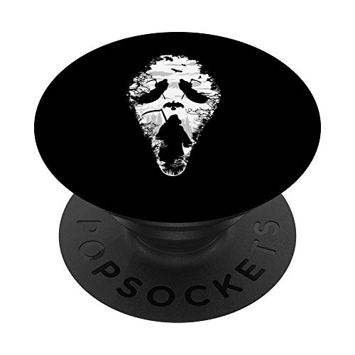 Grim Reaper Face Halloween Horror Trick Or Treat Scary Gift PopSockets Swappable PopGrip