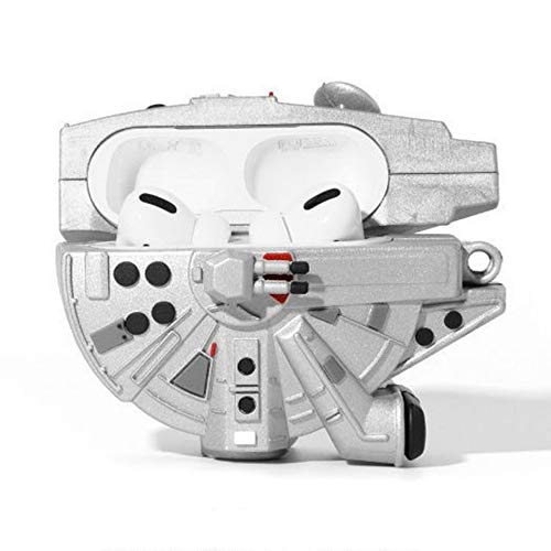 VARWANEO Earphone Case for Airpods Pro Case Spacecraft Millennium Falcon Headphone Case for Apple Air Pods 2 Earpods Protective Cover (for Airpods Pro)