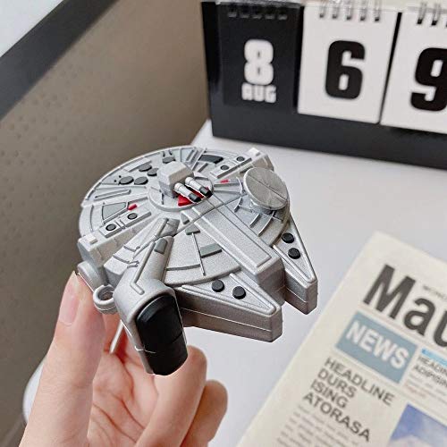 VARWANEO Earphone Case for Airpods Pro Case Spacecraft Millennium Falcon Headphone Case for Apple Air Pods 2 Earpods Protective Cover (for Airpods Pro)