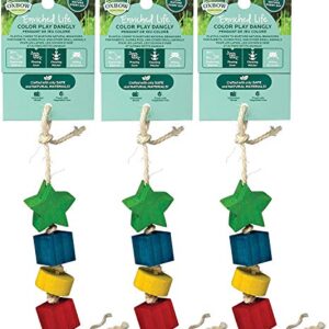 Oxbow Animal Health 3 Pack of Enriched Life Color Play Dangly Small Pet Chew Toys