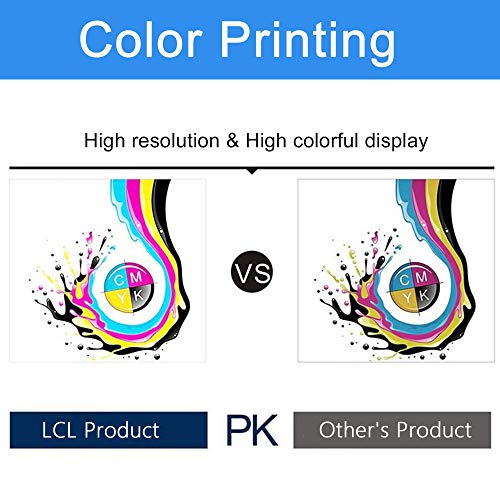 LCL Compatible Refill Ink Bottle Replacement for 522 T522 T522120 T522220 T522320 T522420 ET-2720 Workforce ET-4700 (2Black, Cyan, Magenta, Yellow)