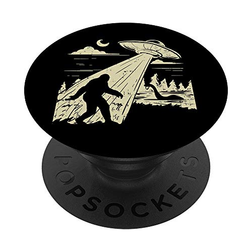 UFO Bigfoot Sasquatch Lochness Monster Alien Funny Believe PopSockets Swappable PopGrip