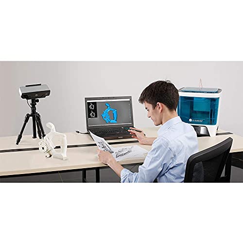 Shining3D [ EinScan-SP ] White Light Desktop 3D Scanner with Solid Edge SHINING3D Edition CAD Software, 0.05mm Accuracy, 4s Scan Speed, 1200mm Cubic Max Scan Volume, Fixed/Auto Scan Mode