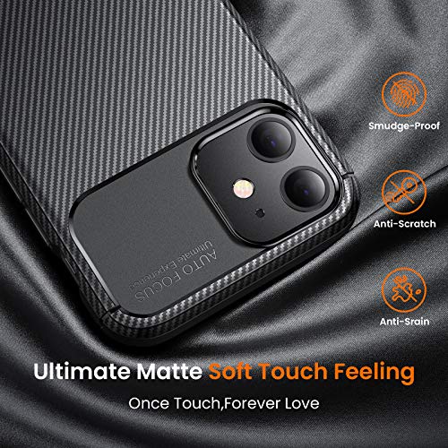 AINOPE 2020 New iPhone 12 Mini Case [5.4 inches], Full Covered Shockproof Protective Case Soft TPU Protective Cover Compatible with iPhone 12 Mini -Black