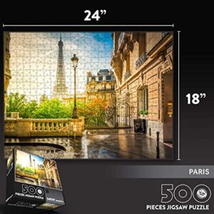 Puzzles for Adults 500 Piece Paris | 500 Piece Puzzles for Adults | Jigsaw Puzzles 500 Pieces for Adults