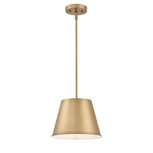 Westinghouse Lighting 6111500 Derose Transitional One-Light Indoor Pendant Light Brushed Brass Finish