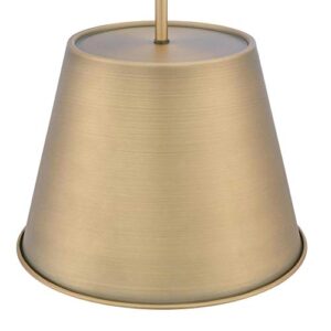 Westinghouse Lighting 6111500 Derose Transitional One-Light Indoor Pendant Light Brushed Brass Finish