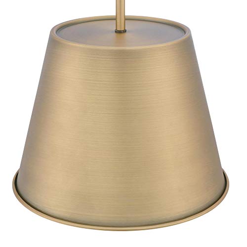 Westinghouse Lighting 6111500 Derose Transitional One-Light Indoor Pendant Light Brushed Brass Finish