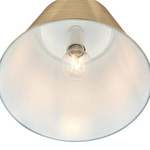 Westinghouse Lighting 6111500 Derose Transitional One-Light Indoor Pendant Light Brushed Brass Finish