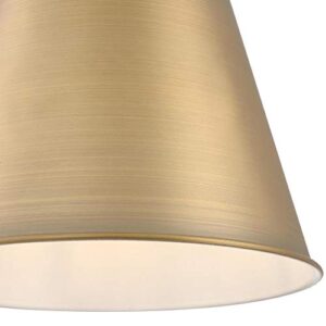 Westinghouse Lighting 6111500 Derose Transitional One-Light Indoor Pendant Light Brushed Brass Finish