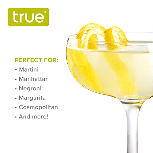 True Coupe Glasses Martini Daiquiri Manhattan Cocktail Barware Glass, Clear ,4 Count (Pack of 1)