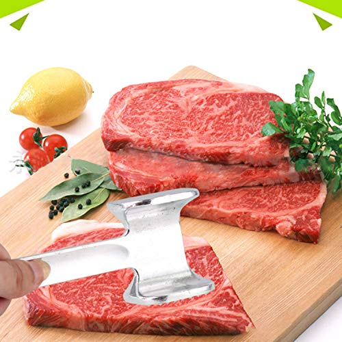 Meat Tenderizer Tool,Heavy Duty Meat Mallet,Meat Hammer,Stainless Steel Meat Pounder One Size