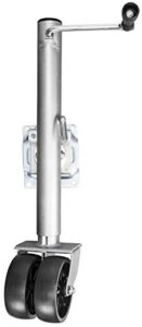 road dawg boat trailer jack with dual wheel, 3/4 ton (1,500 lb) capacity, heavy duty swing-back bolt-on trailer jack,atr39002mb