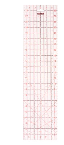 Fiskars Craft Supplies: Self Healing Cutting Mat for Crafts, Sewing, and Quilting Projects, 24x36” (12-83727097J), Gray & Acrylic Ruler, 6x24 Inch