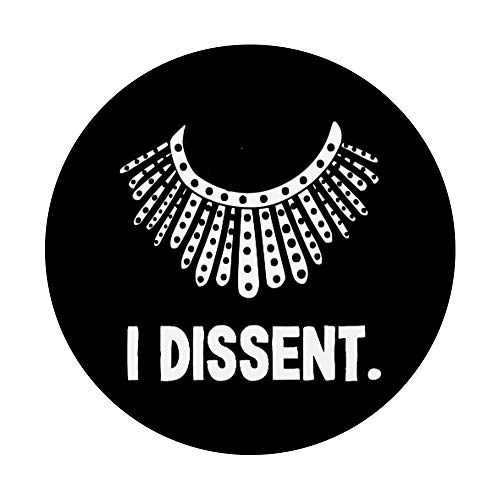 I Dissent Collar RBG Ruth Bader Ginsburg Gift for Women PopSockets PopGrip: Swappable Grip for Phones & Tablets