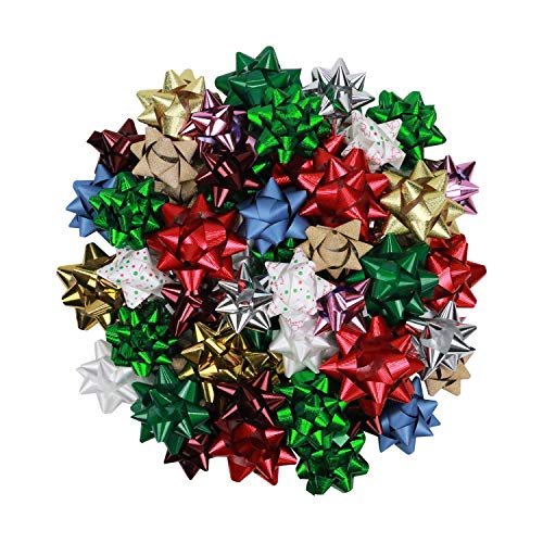 Assorted Gift Wrap Bows for Christmas, Holidays, and Birthdays (Christmas Mix)