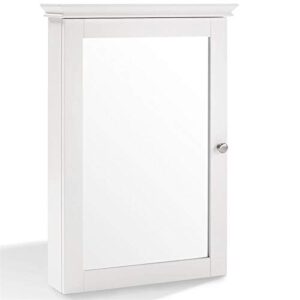 pemberly row mirror medicine cabinet in white