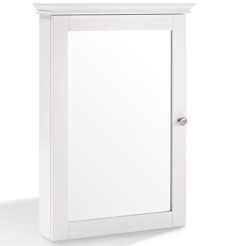 Pemberly Row Mirror Medicine Cabinet in White