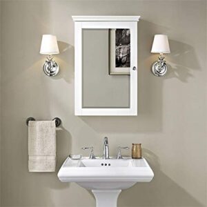 Pemberly Row Mirror Medicine Cabinet in White