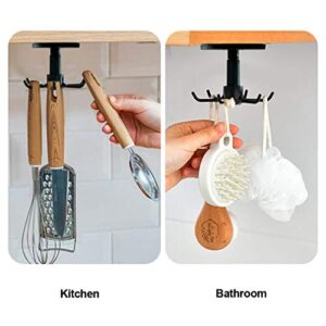 Under Cabinet Utensil Holder Hanger Hook for Kitchen and Bathroom 2 Pack