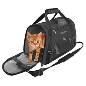 YLONG Cat Carrier Airline Approved Pet Carrier,Soft-Sided Pet Travel Carrier for Cats Dogs Puppy Comfort Portable Foldable Pet Bag,Airline Approved